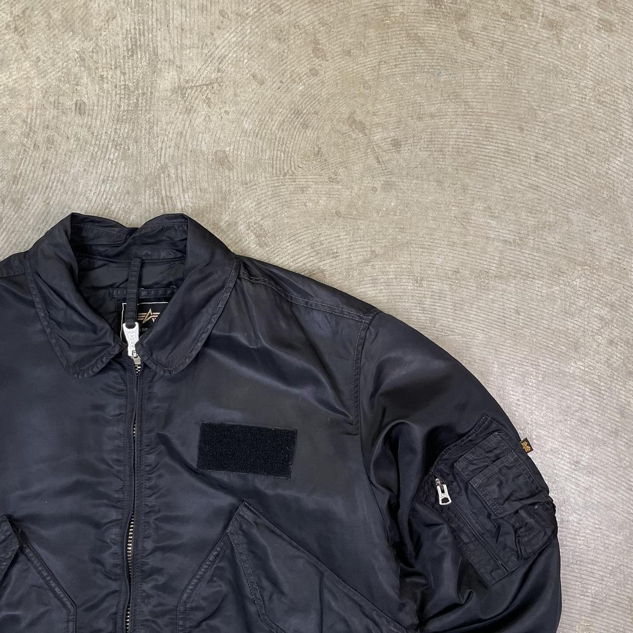 Vintage alpha bomber jacket 90s Alpha Industries... - Depop