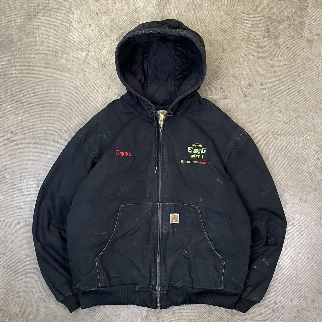 Carhartt active work jacket black Vintage Carhartt... - Depop