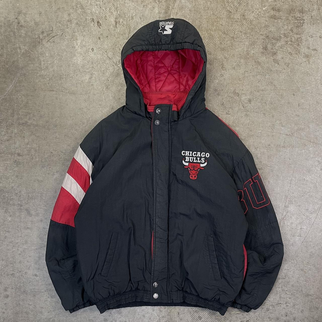 Vintage starter jacket 90s Chicago Bulls NFL... - Depop