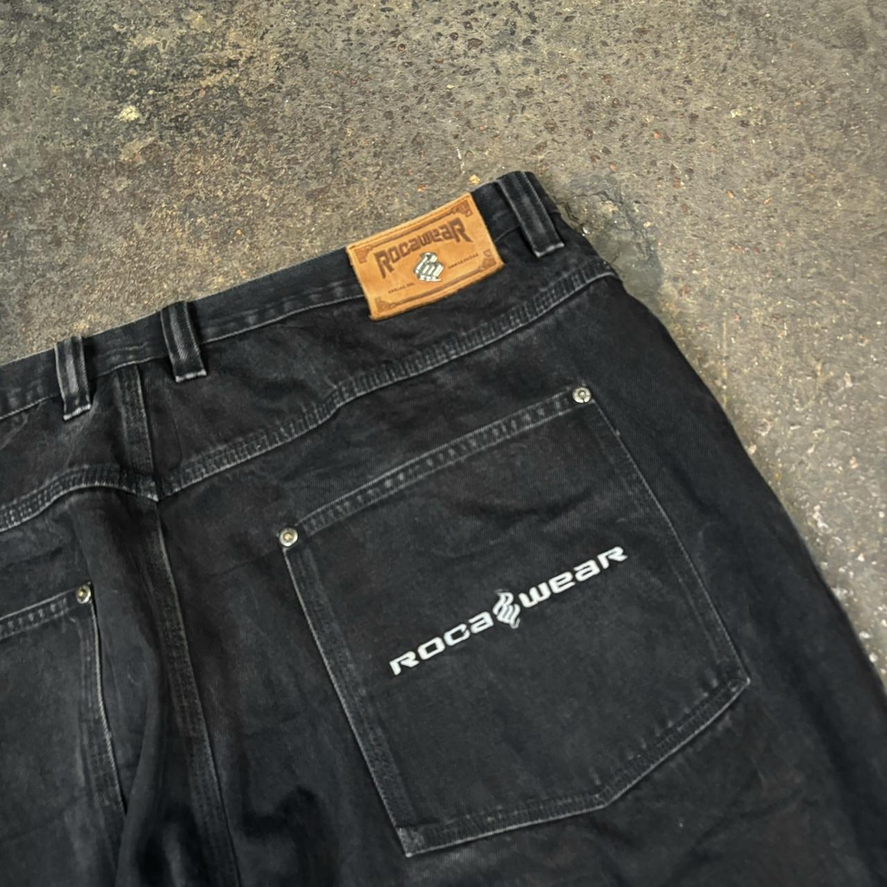Vintage baggy hip hop jeans 00s y2k Rocawear... - Depop