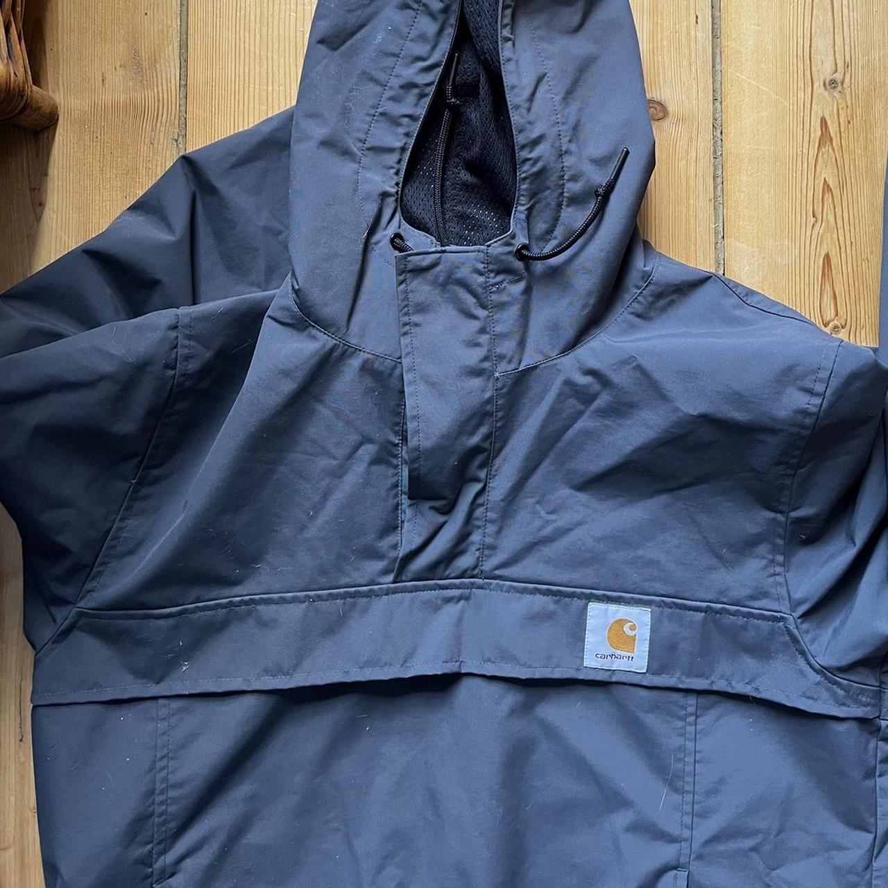 CARHARTT Grey pullover raincoat Size S, would fit... - Depop