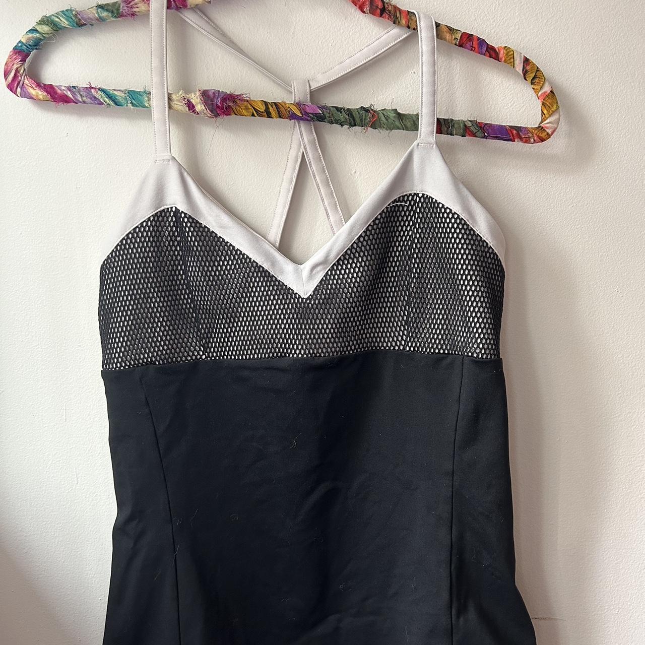Alo yoga small yoga work out tank w fishnet detail.... - Depop