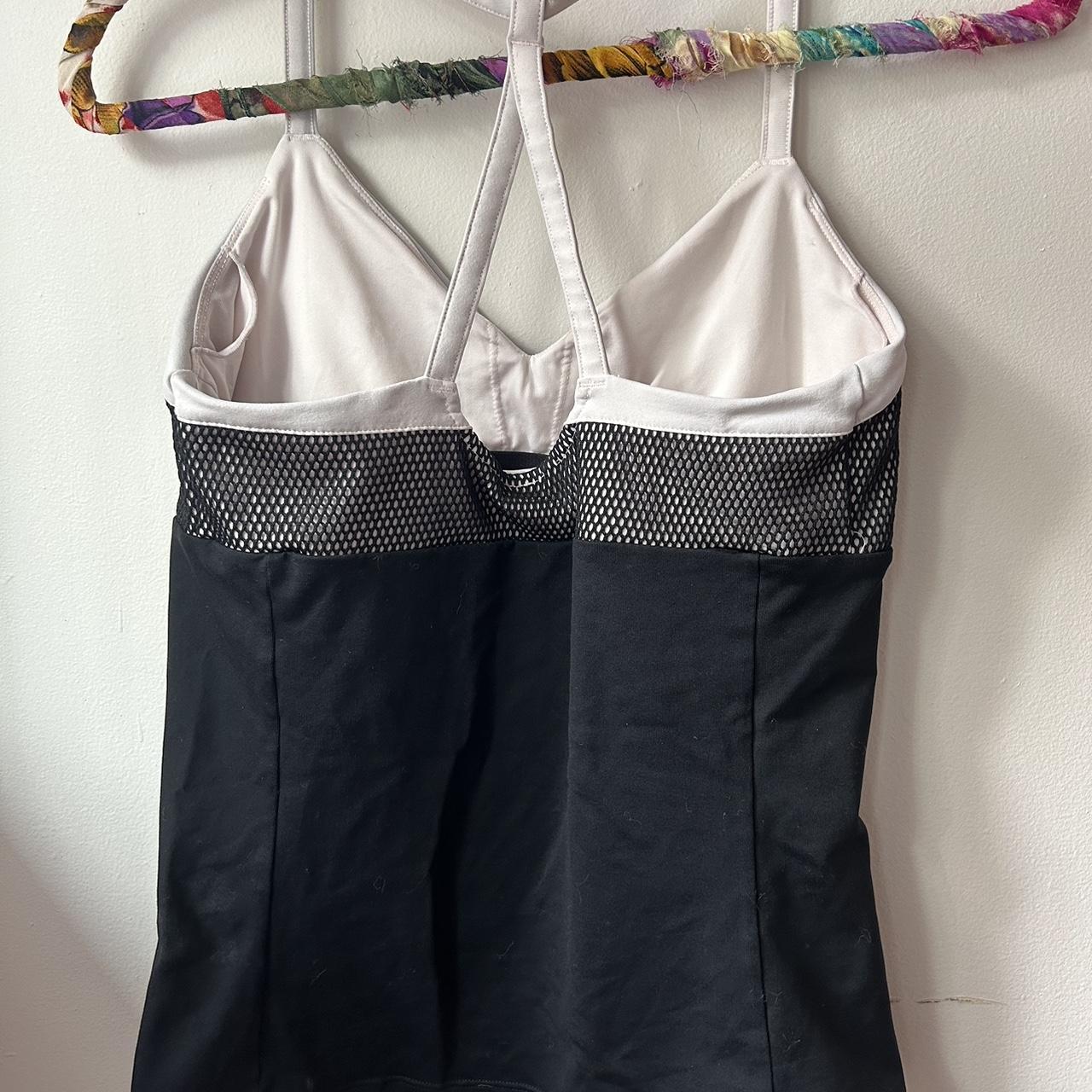 Alo yoga small yoga work out tank w fishnet detail.... - Depop