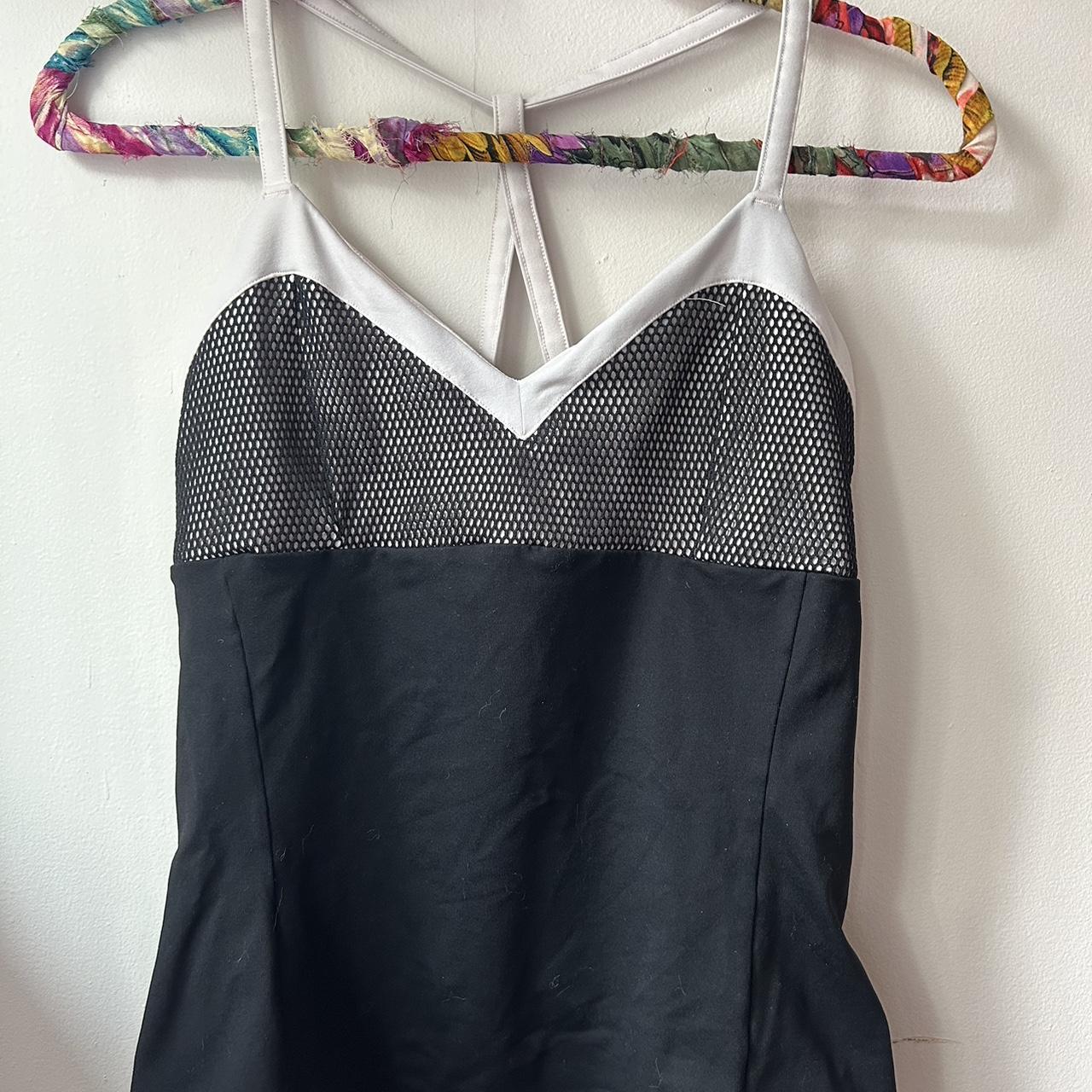 Alo yoga small yoga work out tank w fishnet detail.... - Depop