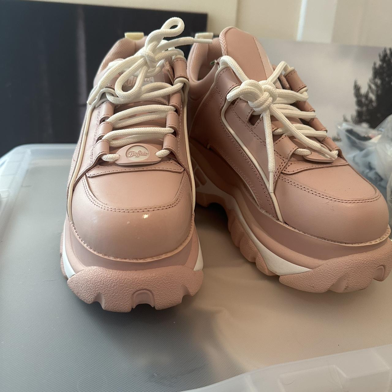 Pink Buffalo London platforms¡ Only worn once, needs... - Depop