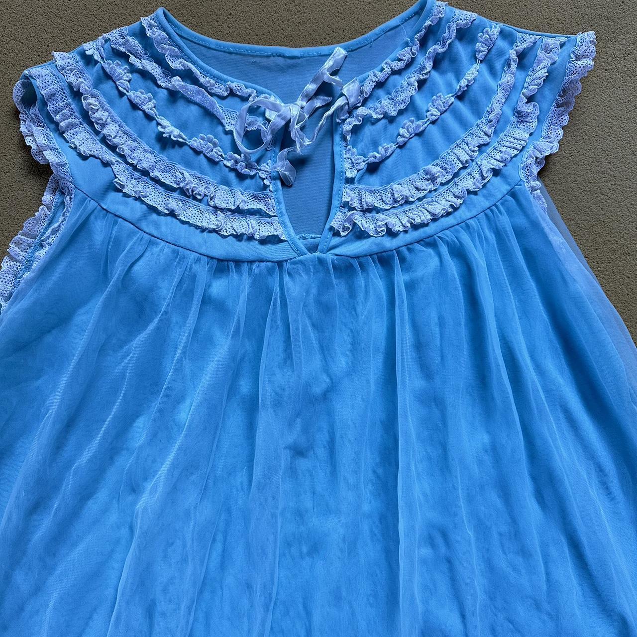 Cute vintage baby blue baby doll dress 🩵 In perfect... - Depop