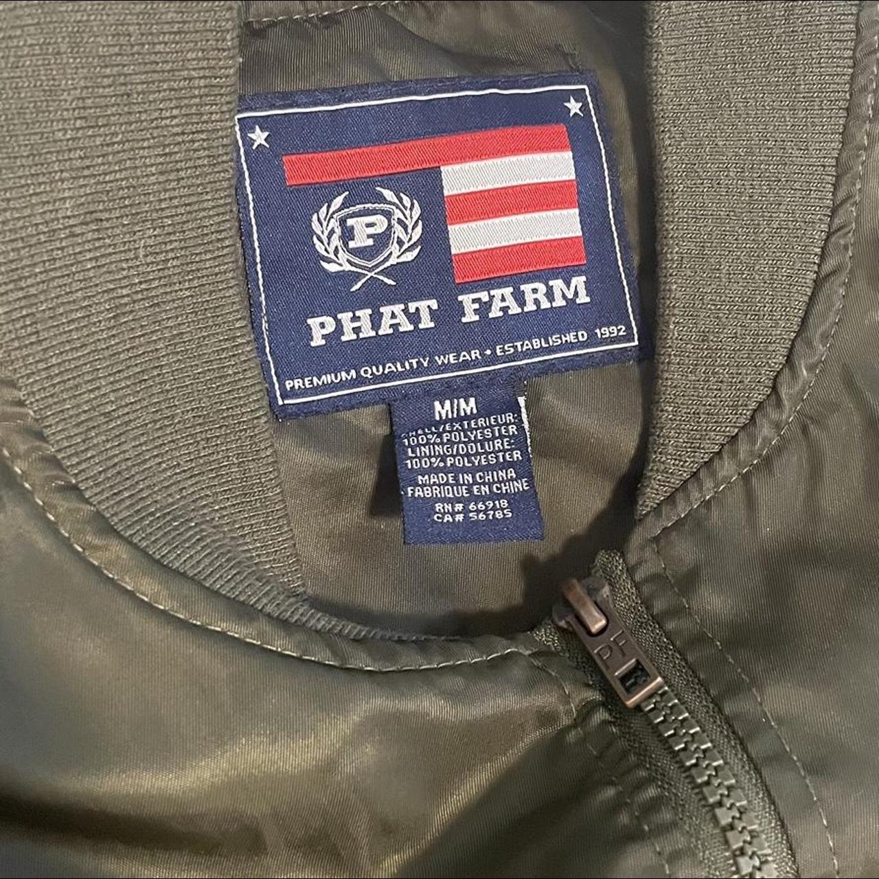 Phat Farm Military Bomber Jacket Excellent... - Depop