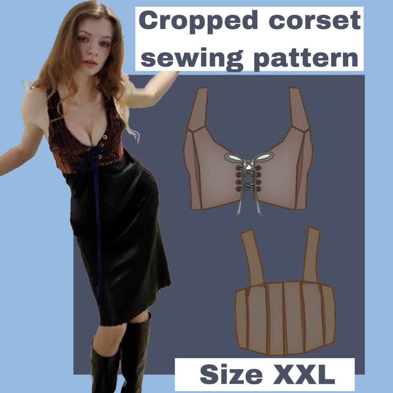This is a pdf printable pattern for a cropped corset... - Depop