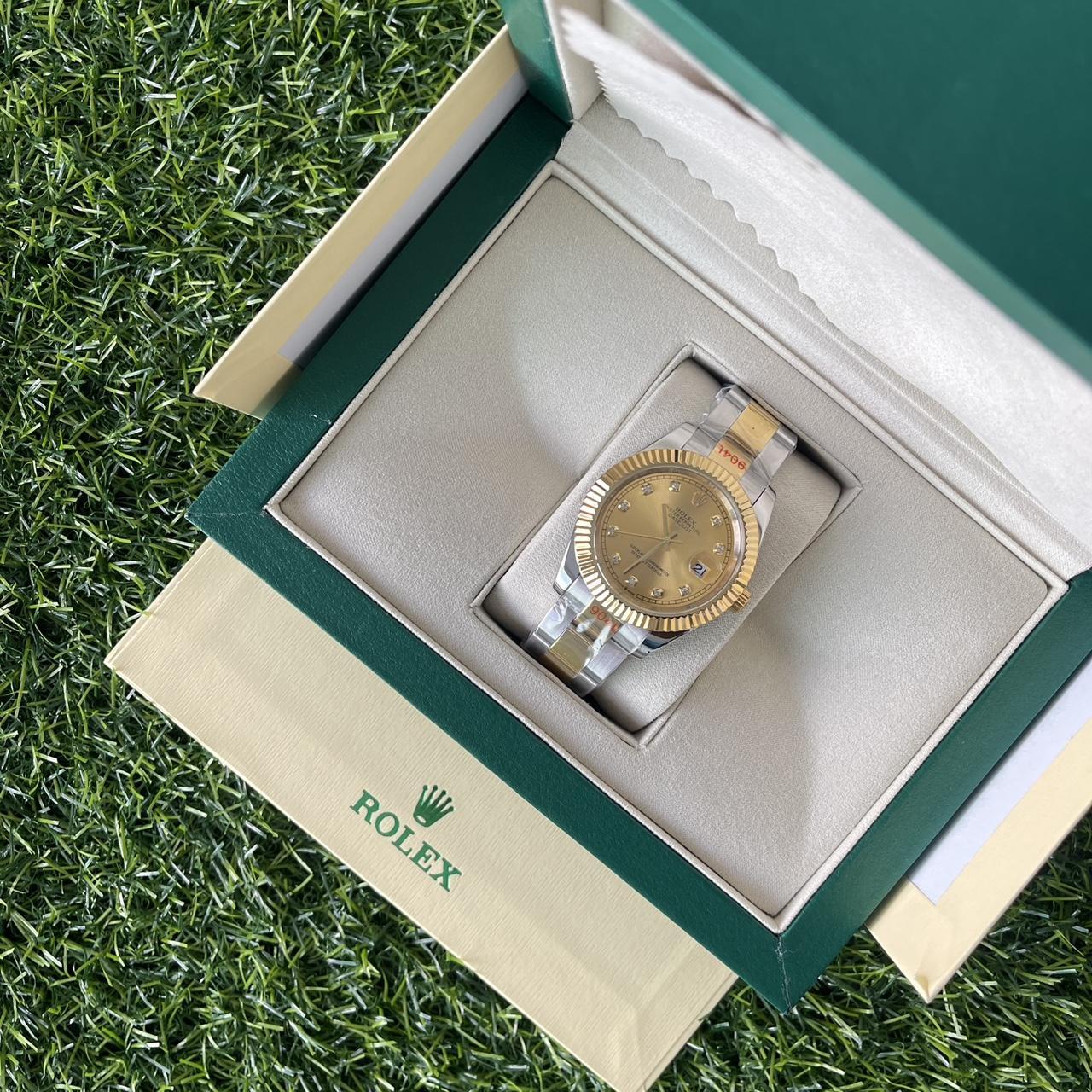 Men’s luxury watch gold Brand new 41mm Fast... - Depop