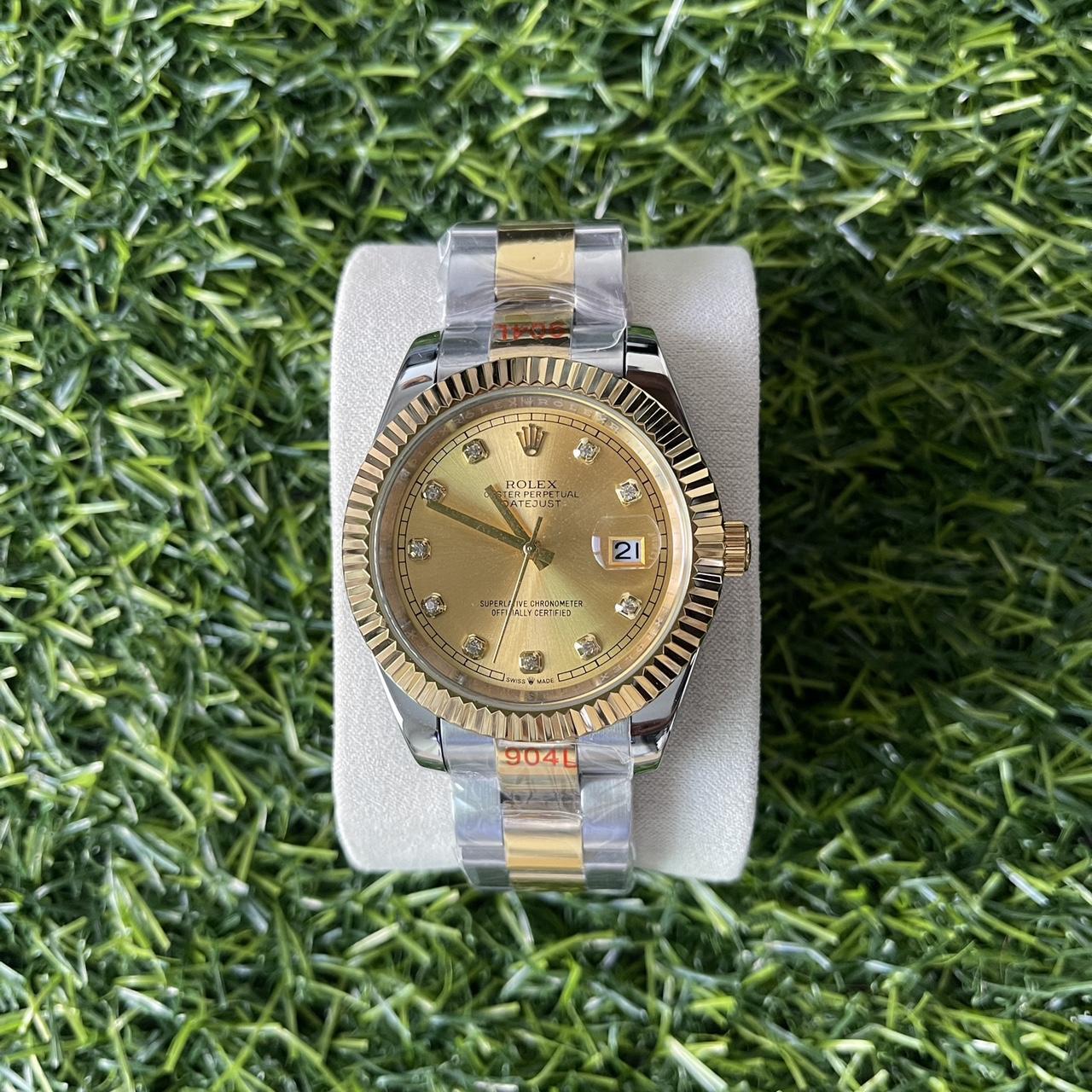 Men’s luxury watch gold Brand new 41mm Fast... - Depop