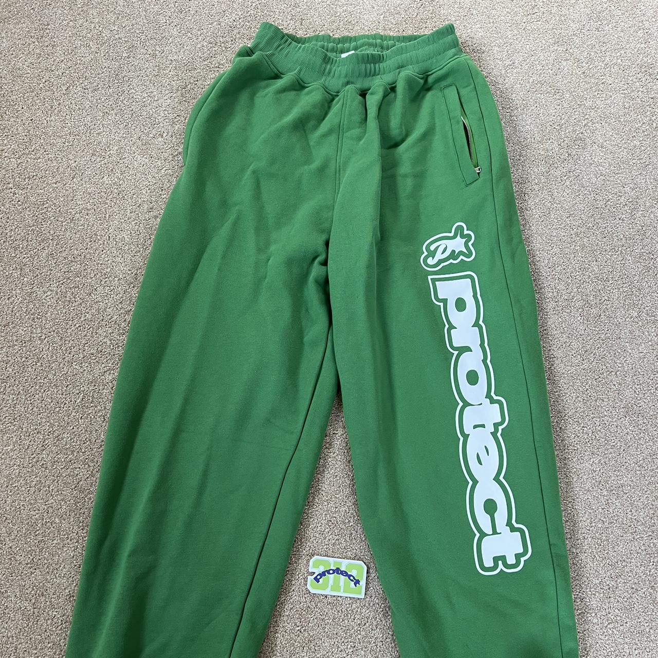 protect ldn green joggers the best quality joggers... - Depop