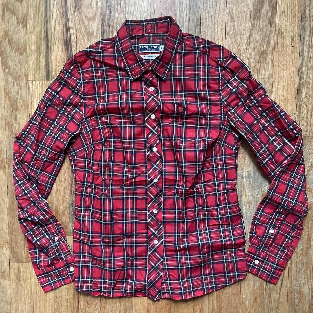 Fred Perry Made in England button up shirt. Classic... - Depop