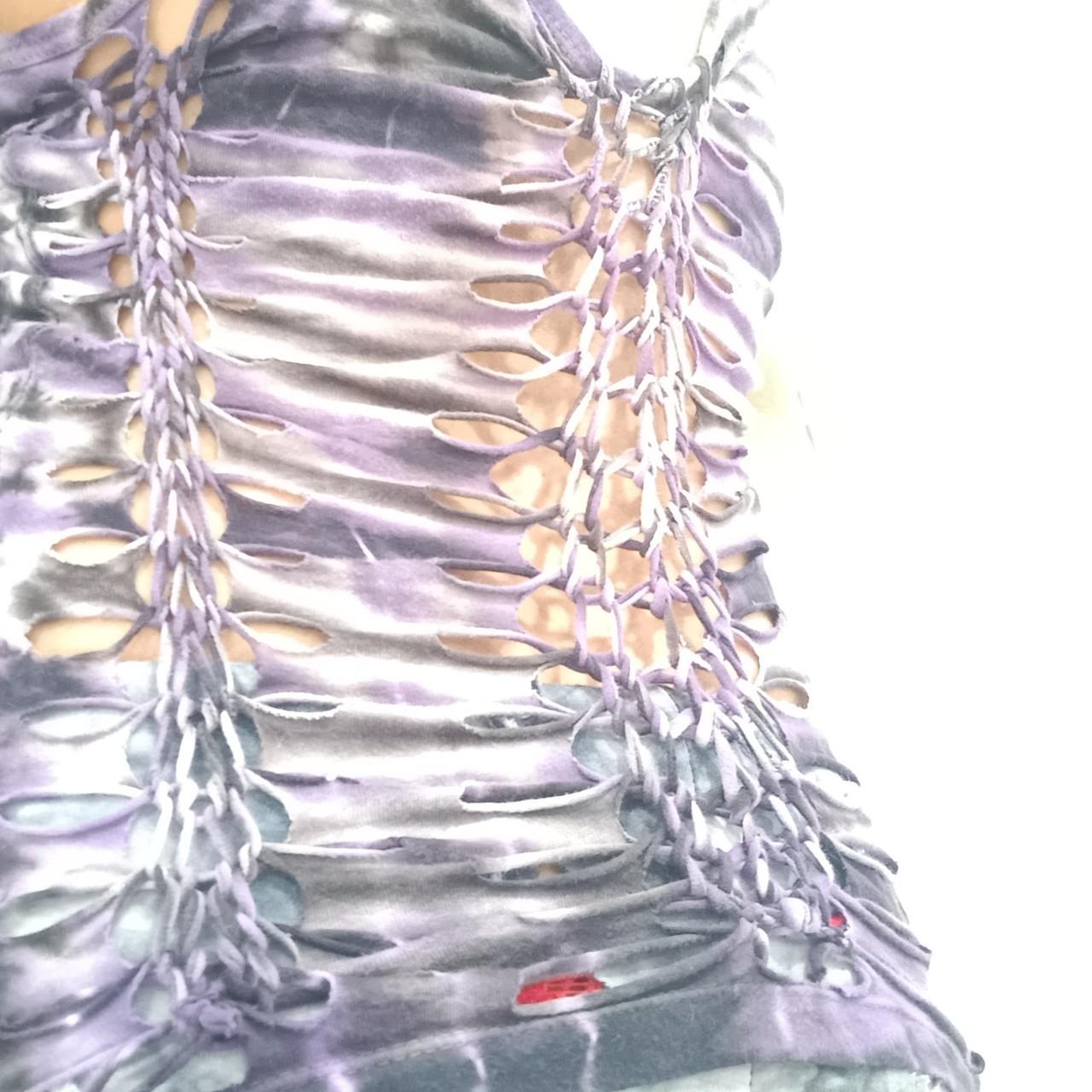 Tie-dye slit weave top Fits xs-medium #slitweave... - Depop