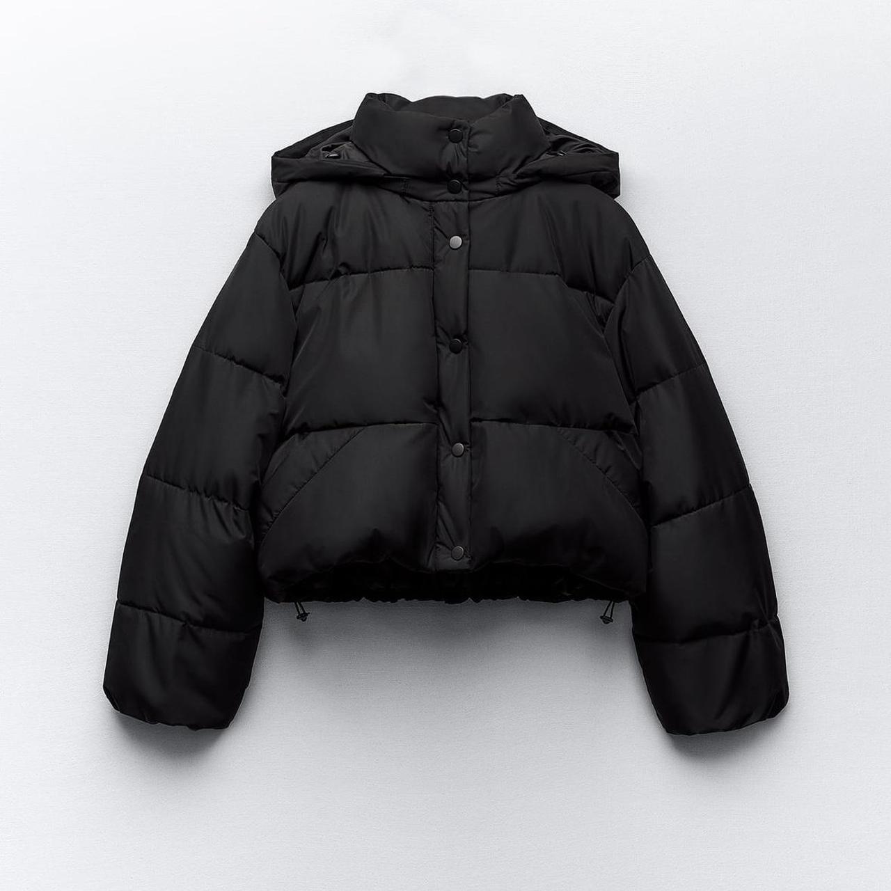 Zara cropped puffer jacket In great condition!!!... - Depop