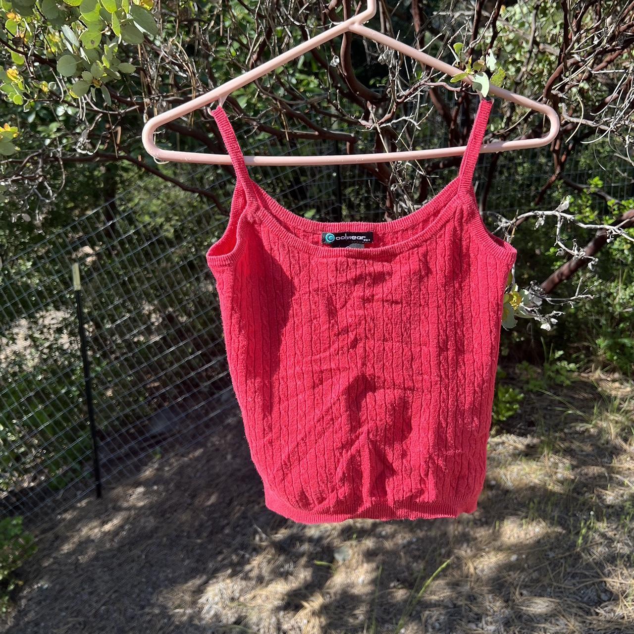 Vintage red crop top #90s #vintage - Depop