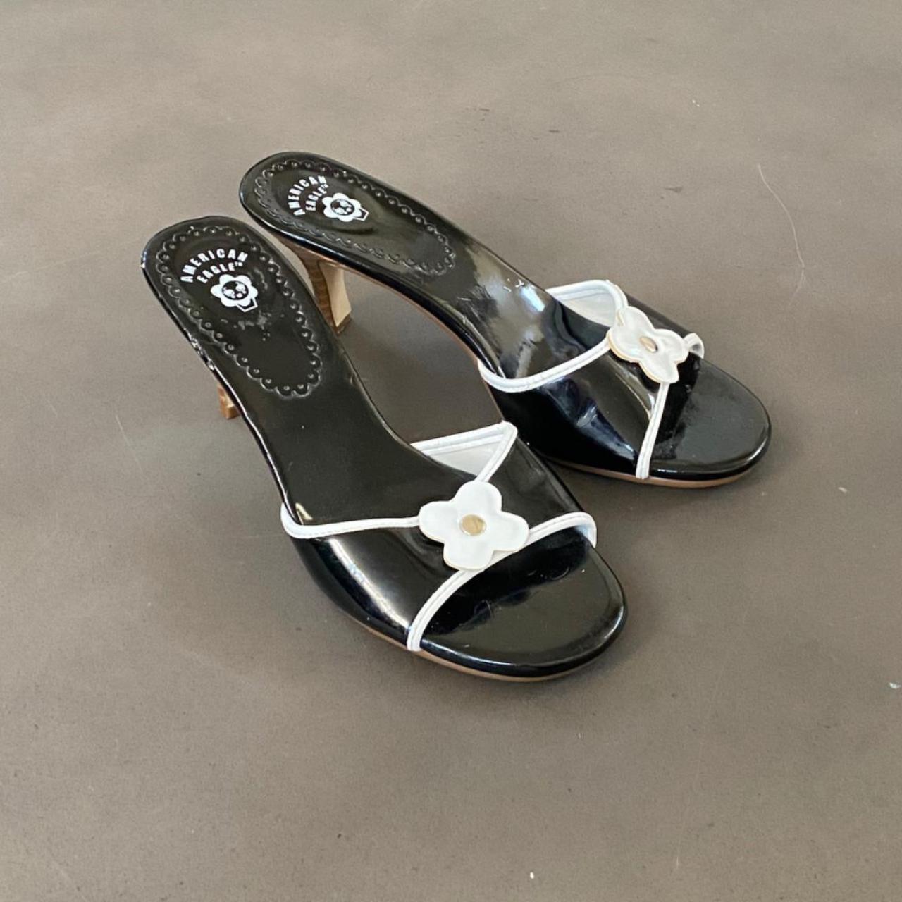 American Eagle Marcella flower open toe mules color... | Depop