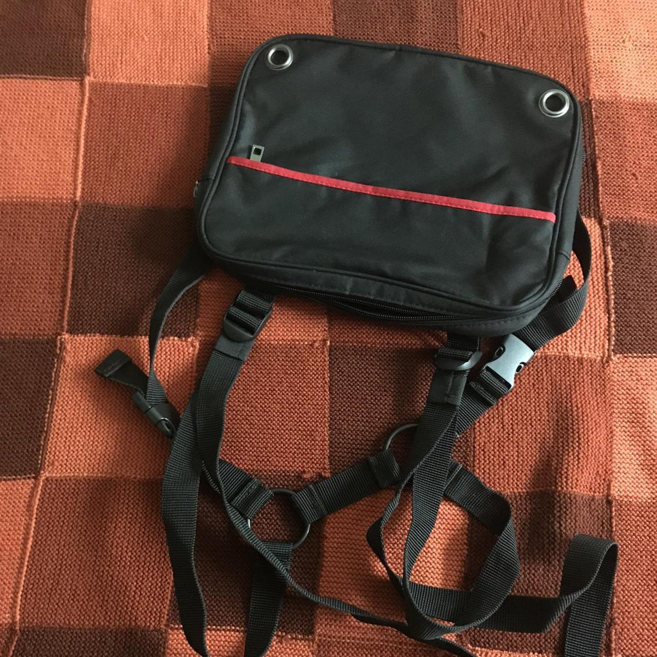 Cross-body harness utility bag from ASOS. Black and... - Depop