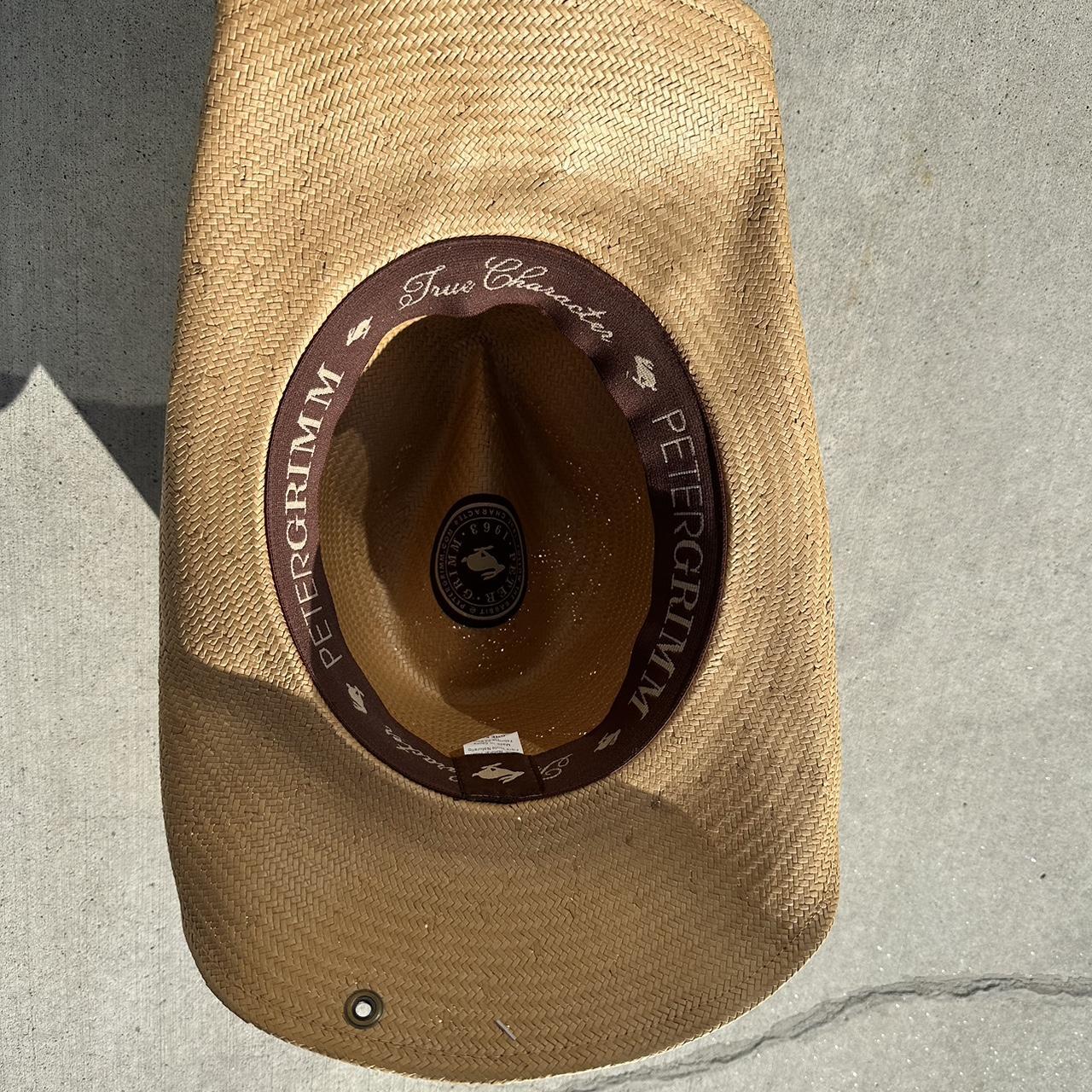 Tan Bejewled Cross Cowboy Hat One Size Fits All... - Depop