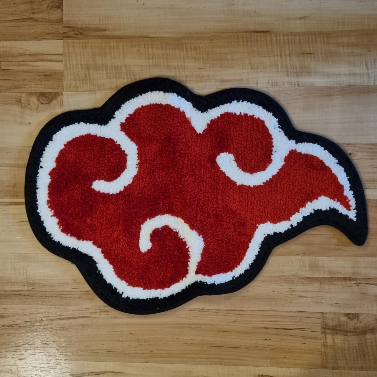 Naruto Akatsuki Cloud Rug / Carpet 60 x 42 cm Great... - Depop