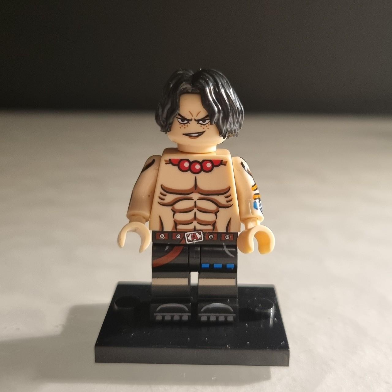 Ace Lego Inspired Minifigure One Piece Anime... | Depop