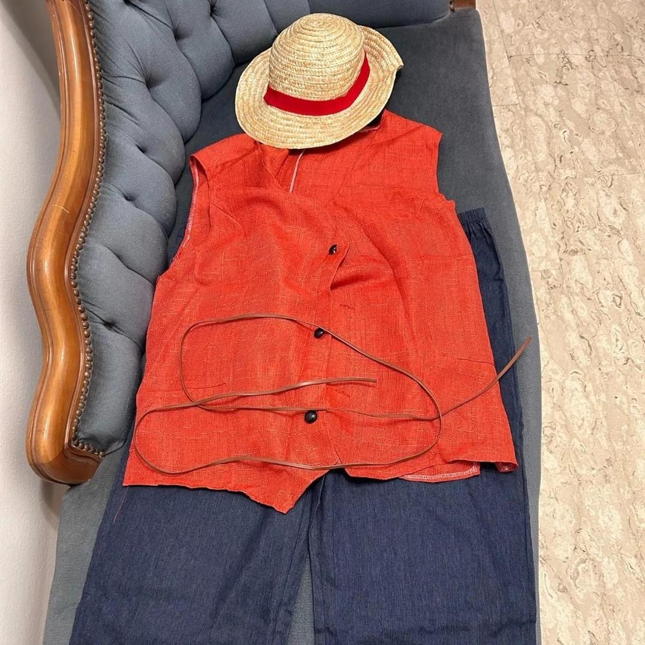 Luffy outfit One piece anime Cosplay Great... - Depop