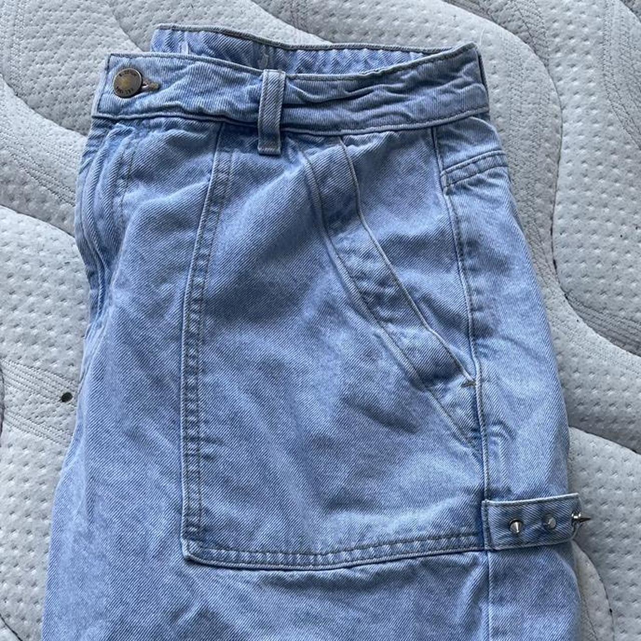super cool custom jorts small stain on the front... - Depop