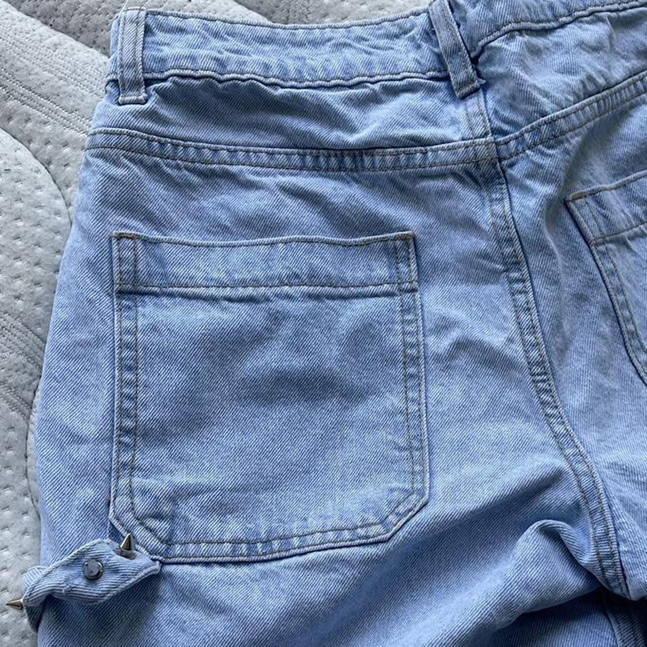 super cool custom jorts small stain on the front... - Depop