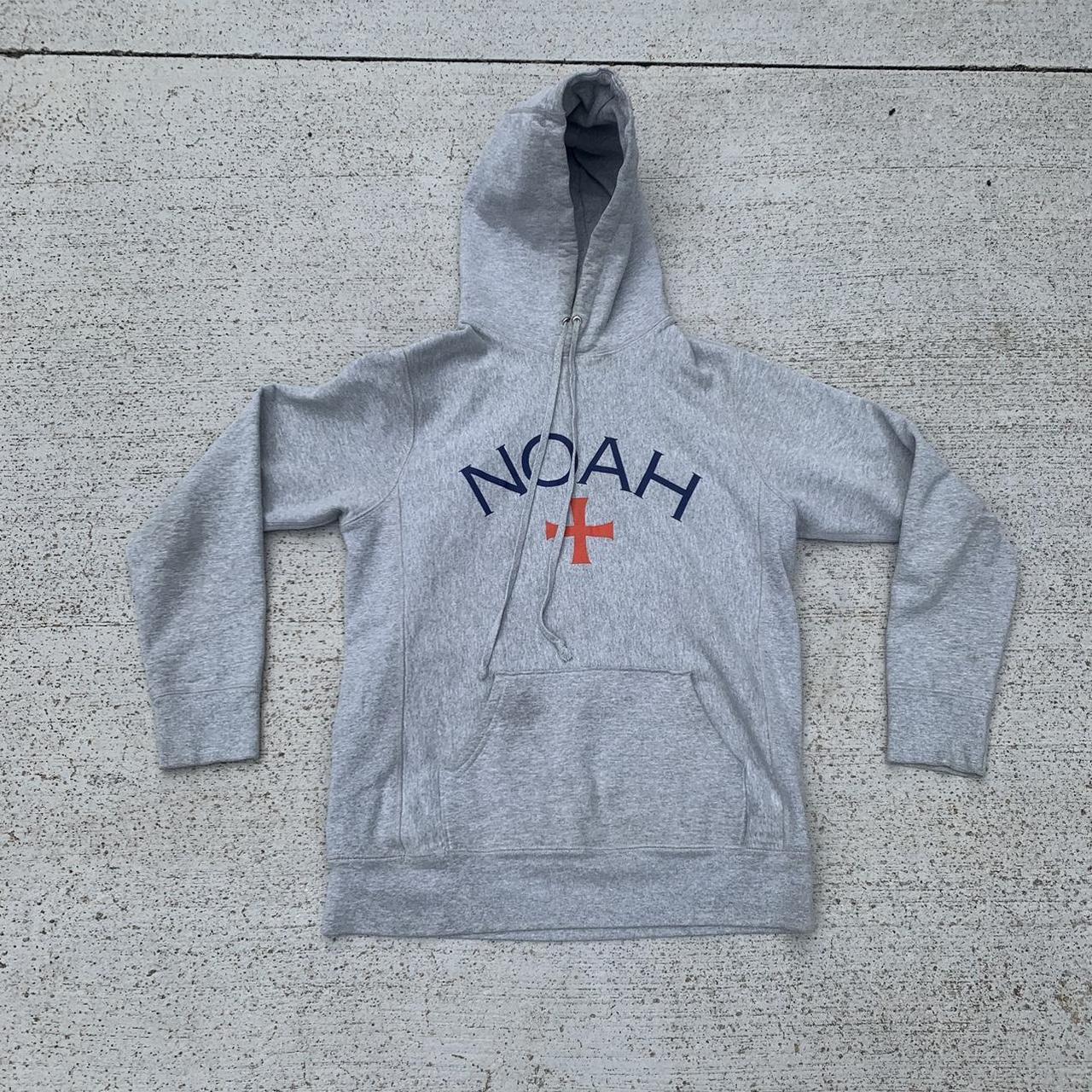 Noah grey logo hoodie Size M fits a bit slimmer, not... - Depop