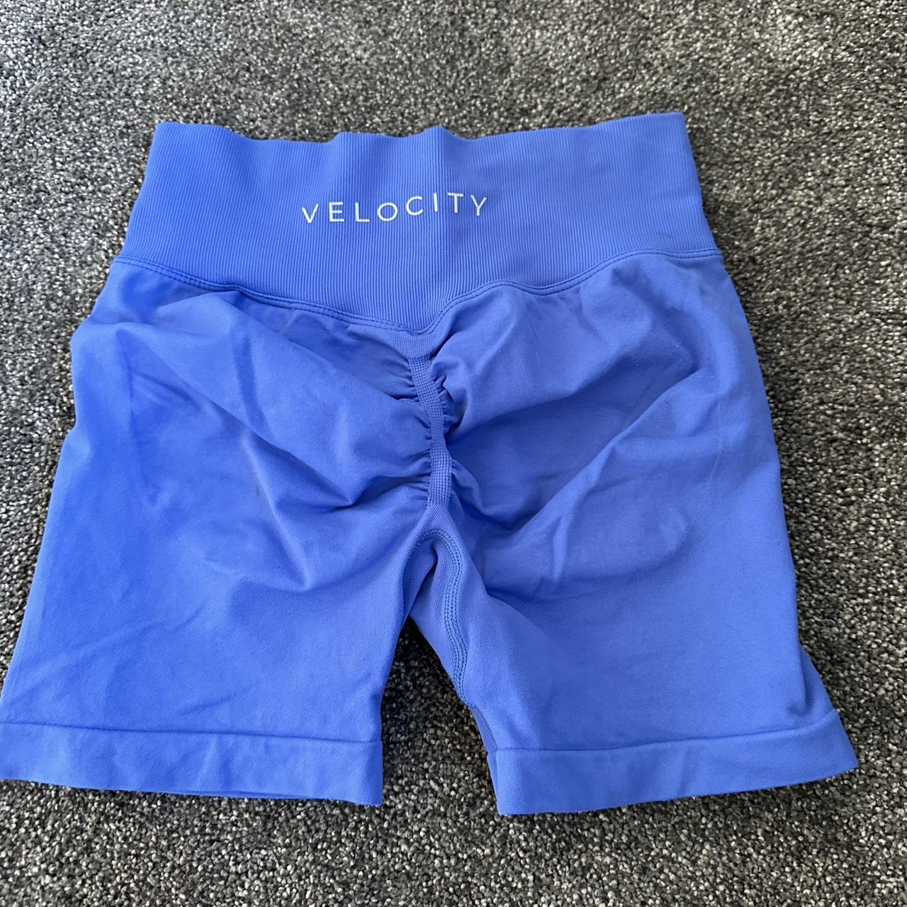 Velocity Ultimate Seamless Scrunch Mini Cobalt | Depop