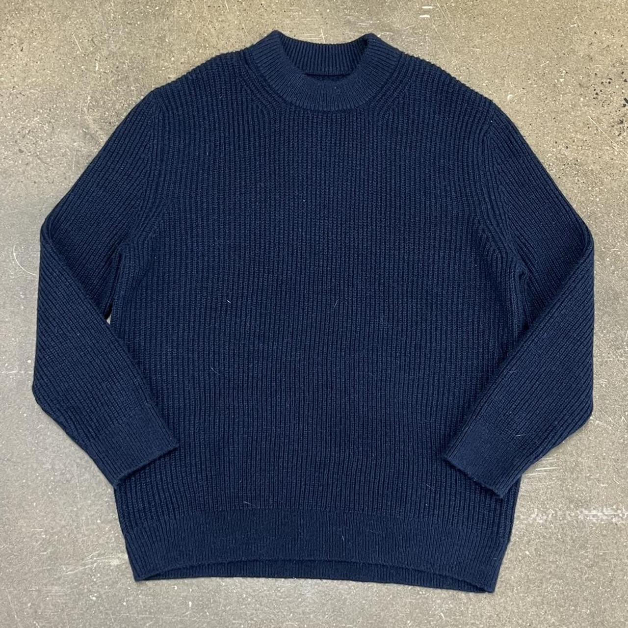 Gap Men's Navy and Blue Jumper | Depop