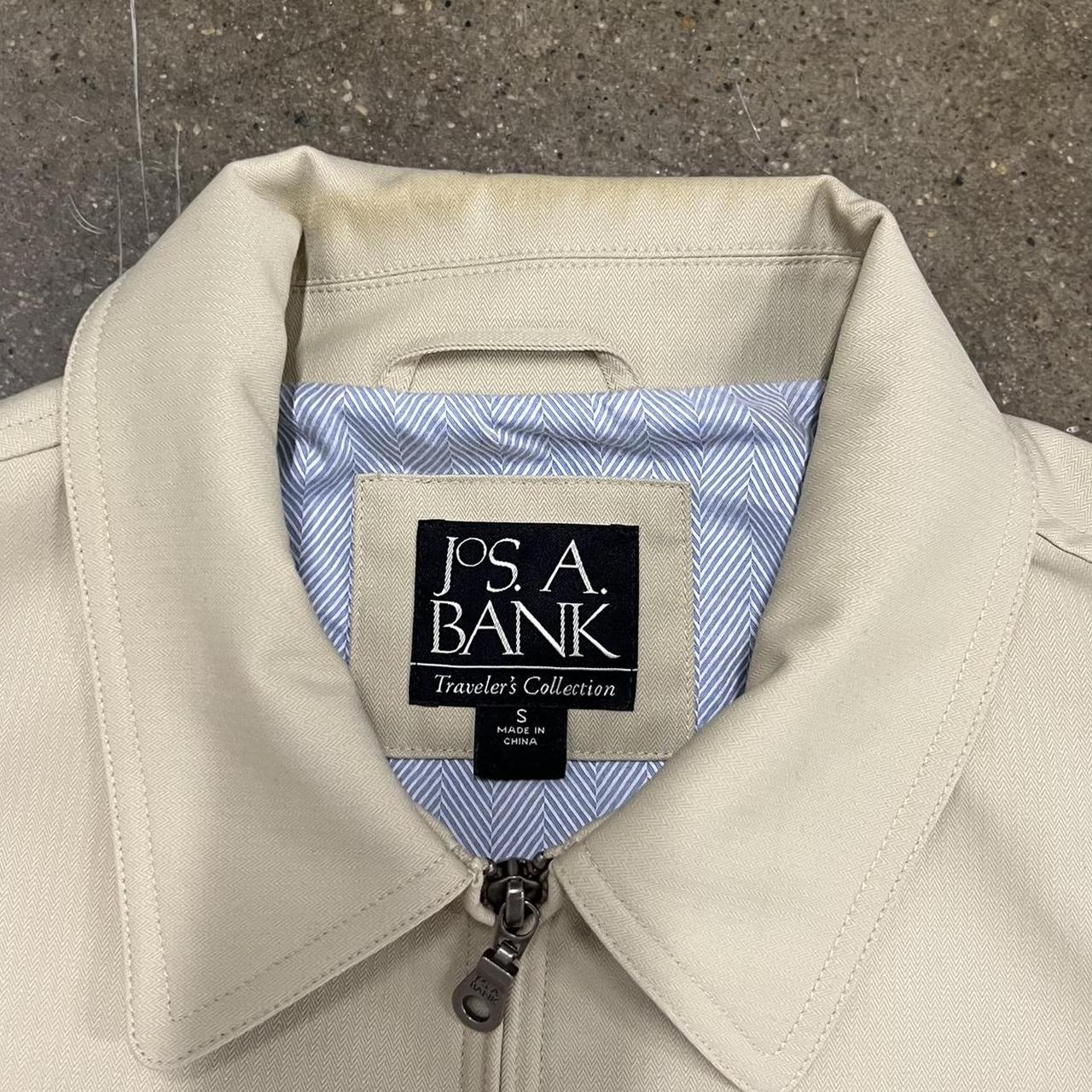 Jos. A. Bank Men's Cream and White Jacket | Depop
