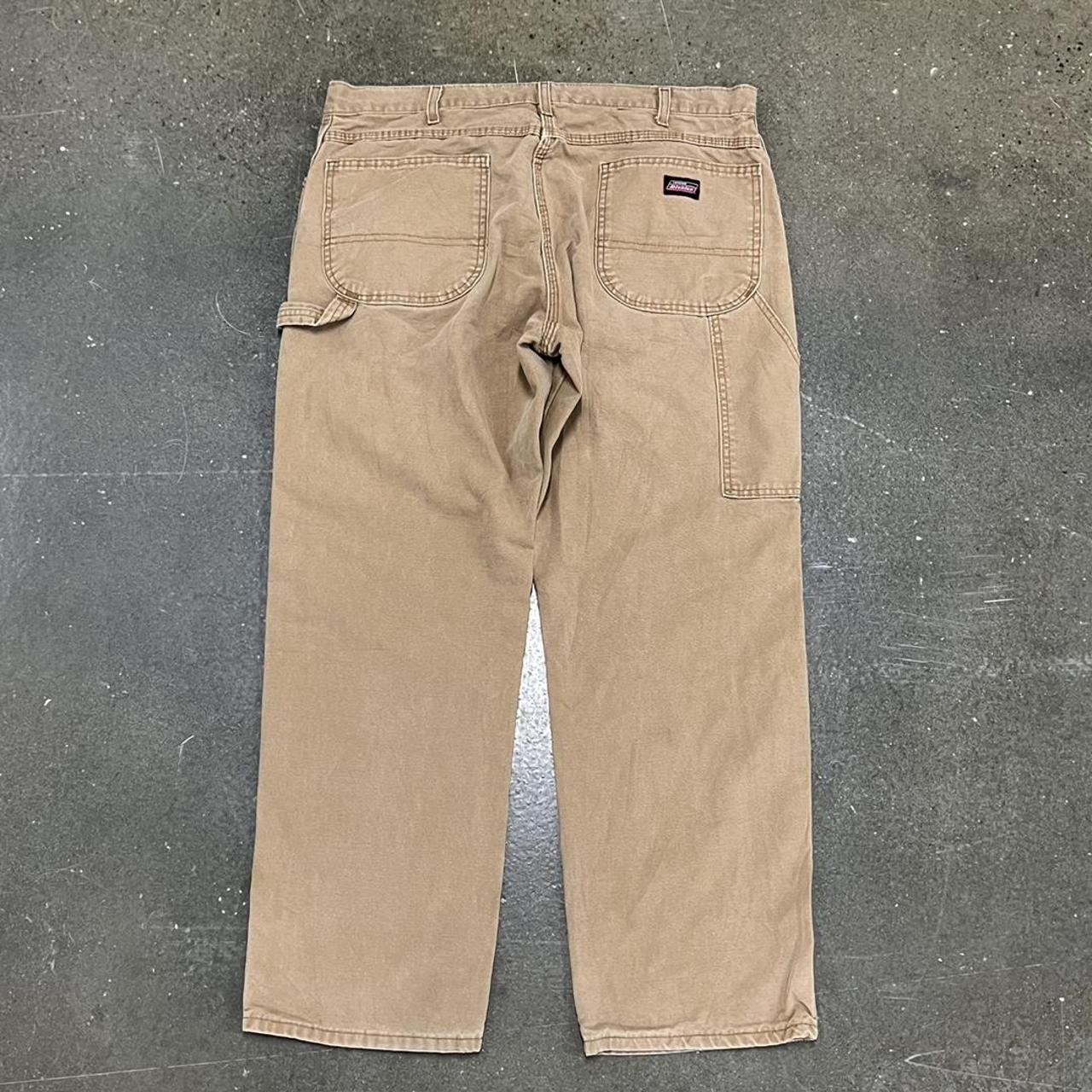 Vintage 90s Tan Dickies Workwear Carpenter Pants... - Depop
