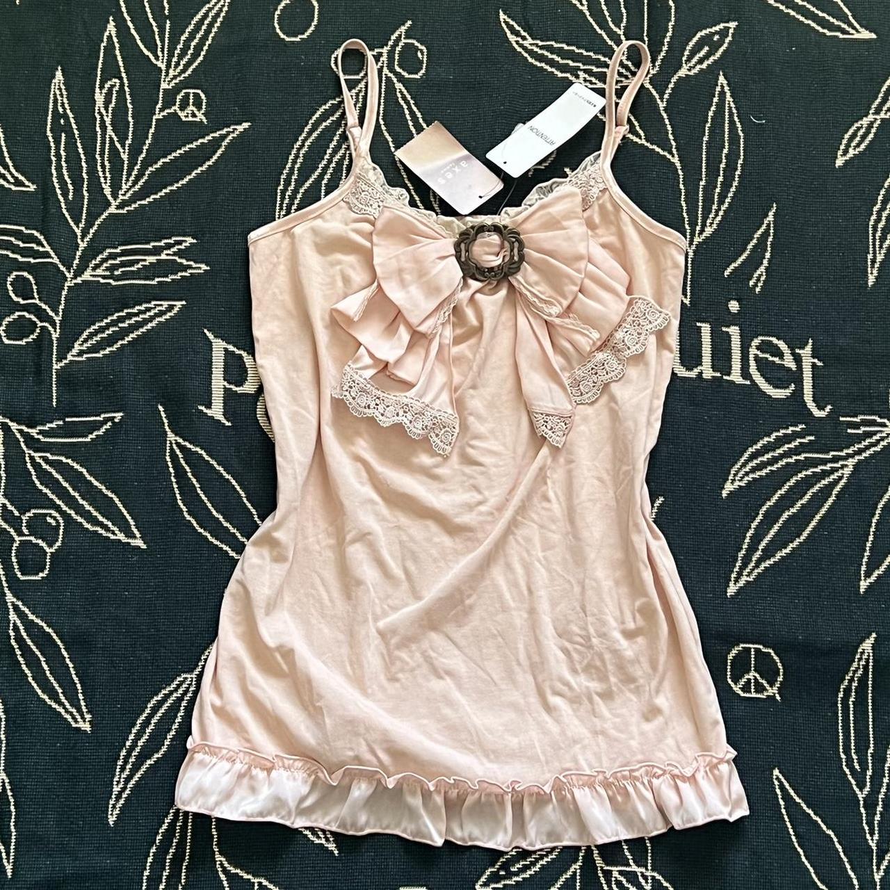 Axes Femme Large Bow Pink Cami BNWT Adorable little... - Depop
