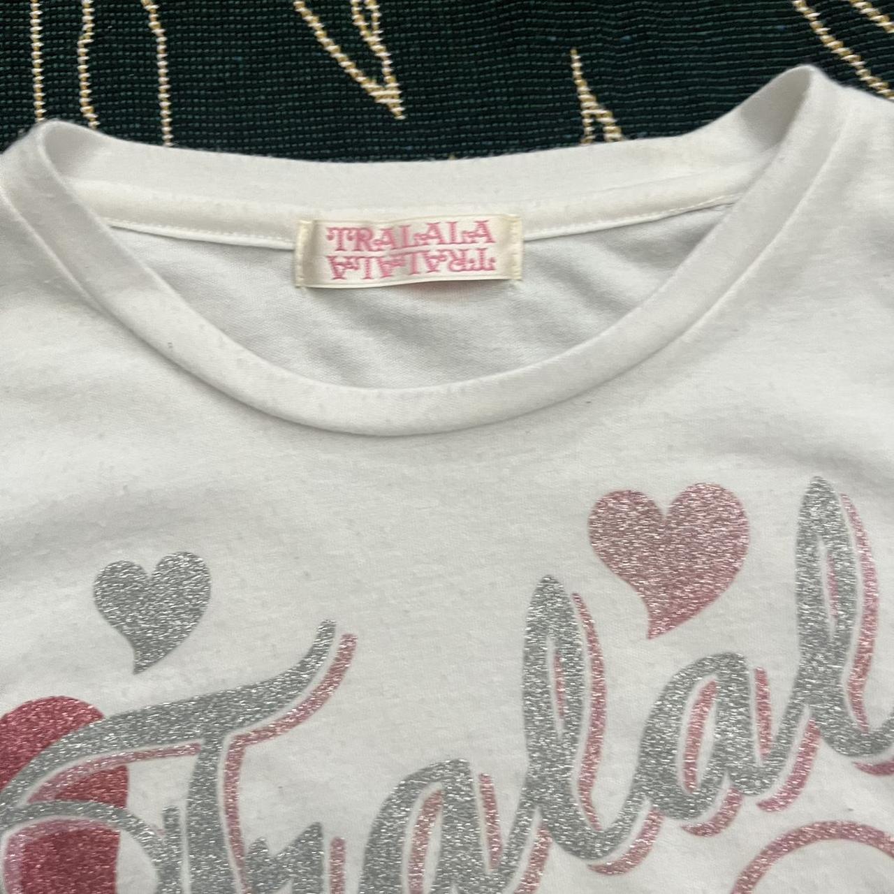 Liz Lisa TRALALA Y2K McBling White Top Cute Y2K... - Depop