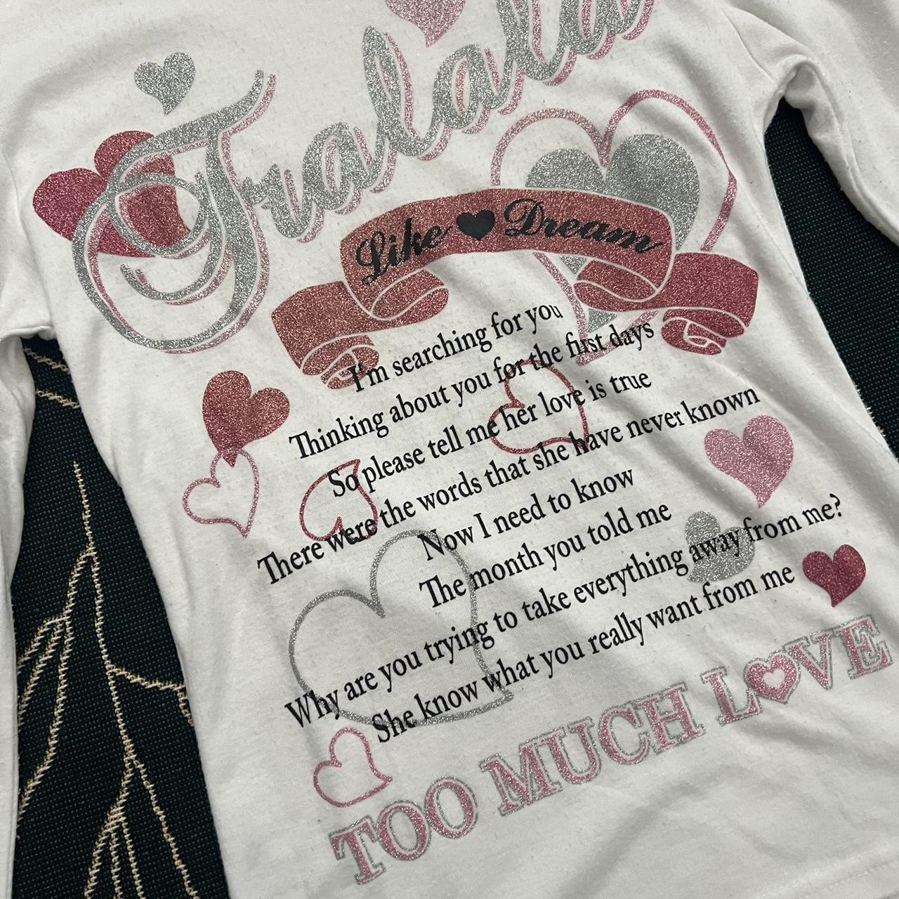 Liz Lisa TRALALA Y2K McBling White Top Cute Y2K... - Depop