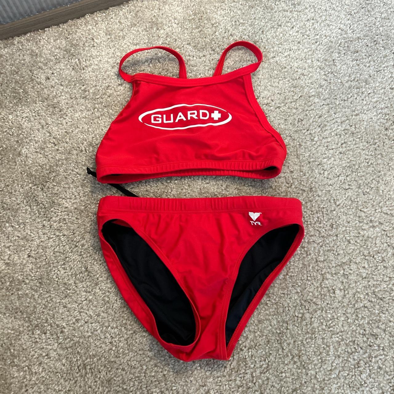 Lifeguard Baywatch Halloween Costume Two set bikini... - Depop