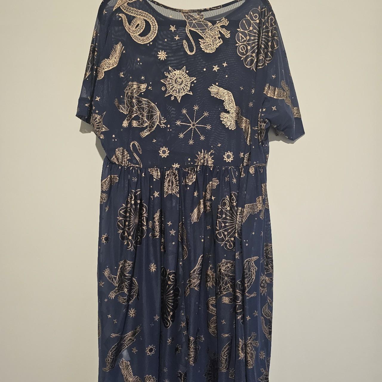 Black Milk Magic Sky Sheer Smock Dress Harry Potter... | Depop