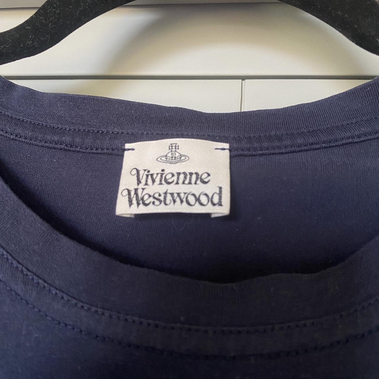 Mens navy Vivienne Westwood t shirt Boys large Open... - Depop