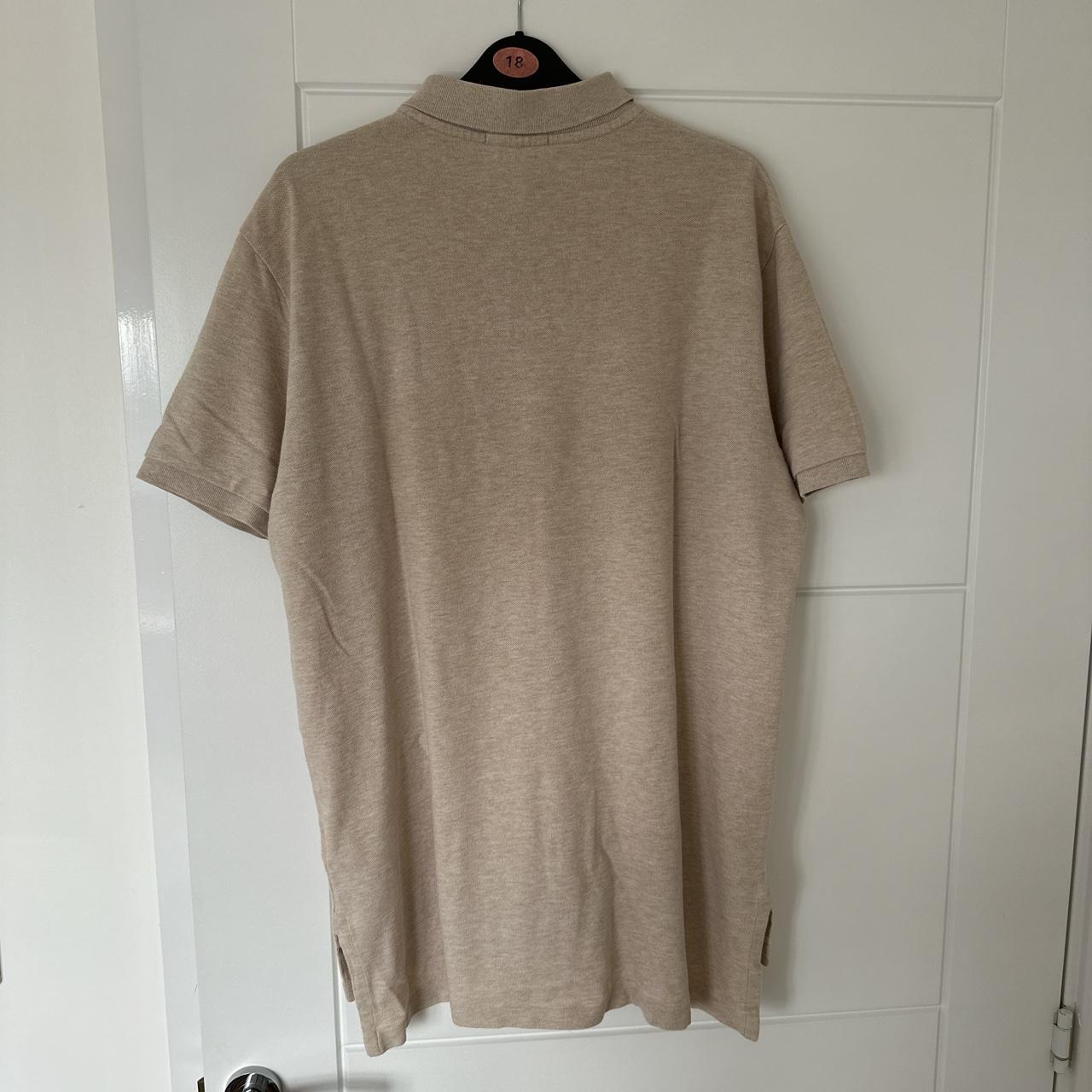 Polo Ralph Lauren Men’s polo shirt Size Large Cream... - Depop