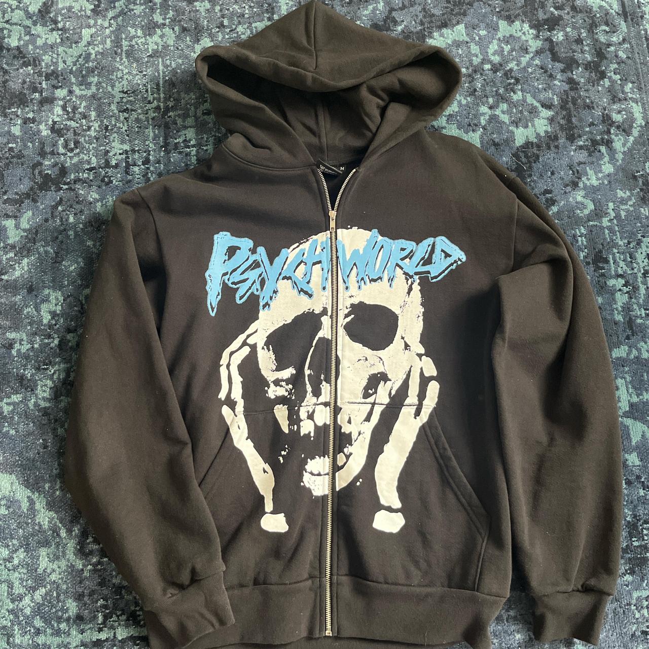 BRAND NEW PSYCHWORLD SKEPTA HOODIE LOVE YOU... - Depop