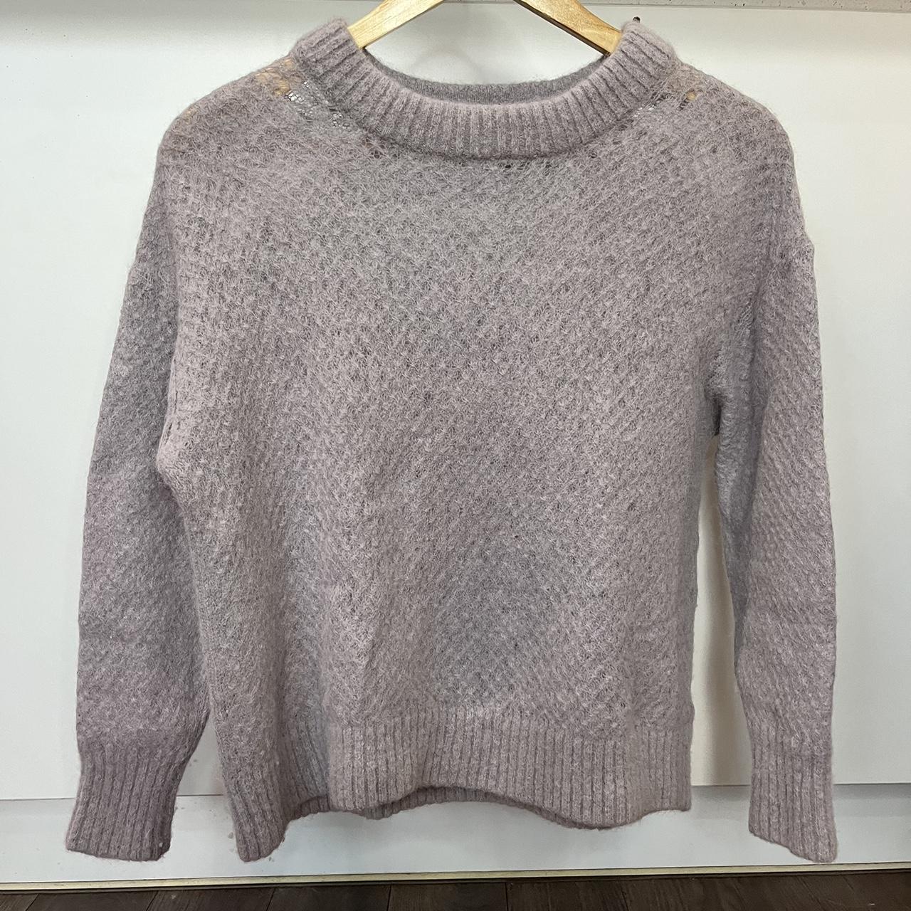 Everlane muted purple alpaca wool jumper. Size M but... - Depop