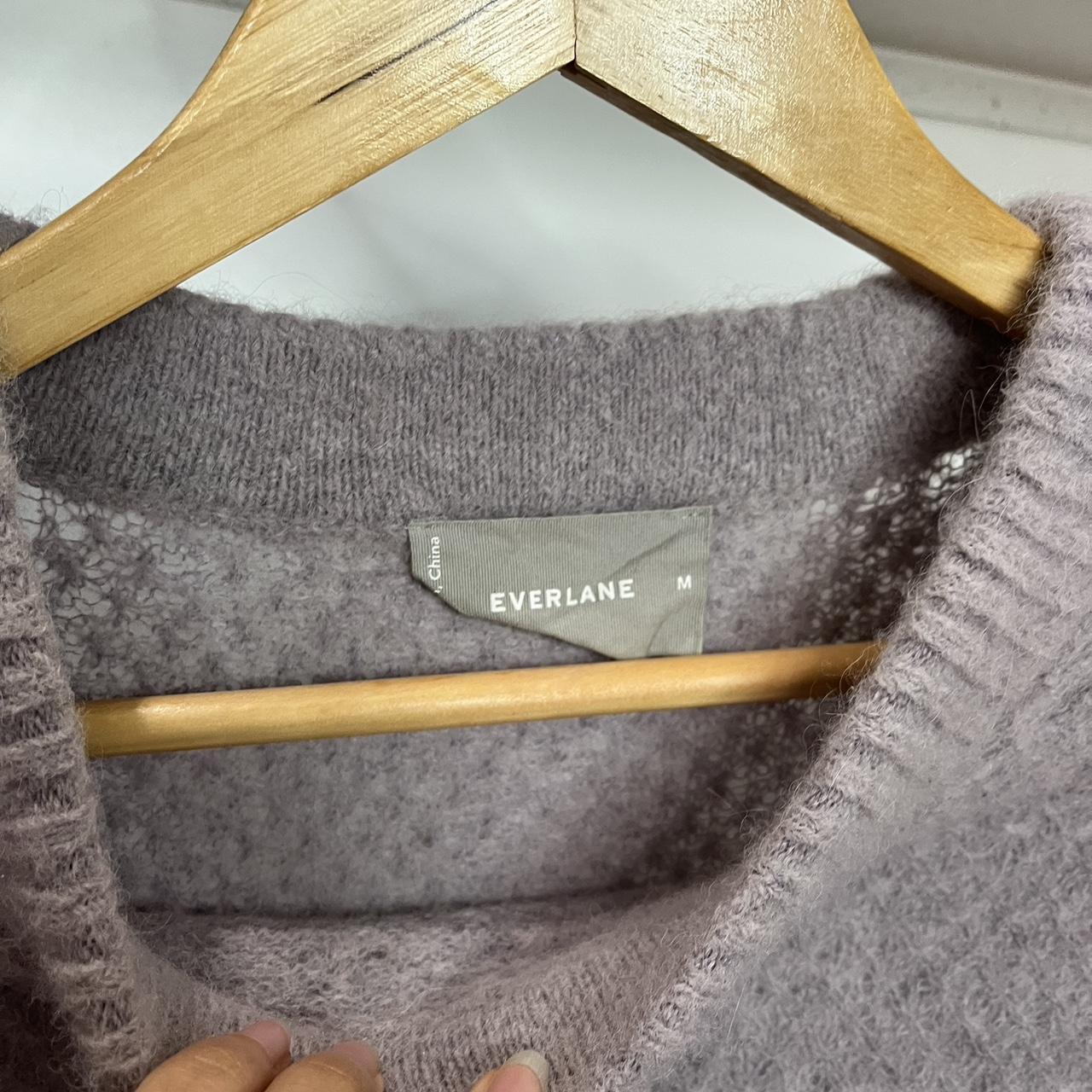 Everlane muted purple alpaca wool jumper. Size M but... - Depop