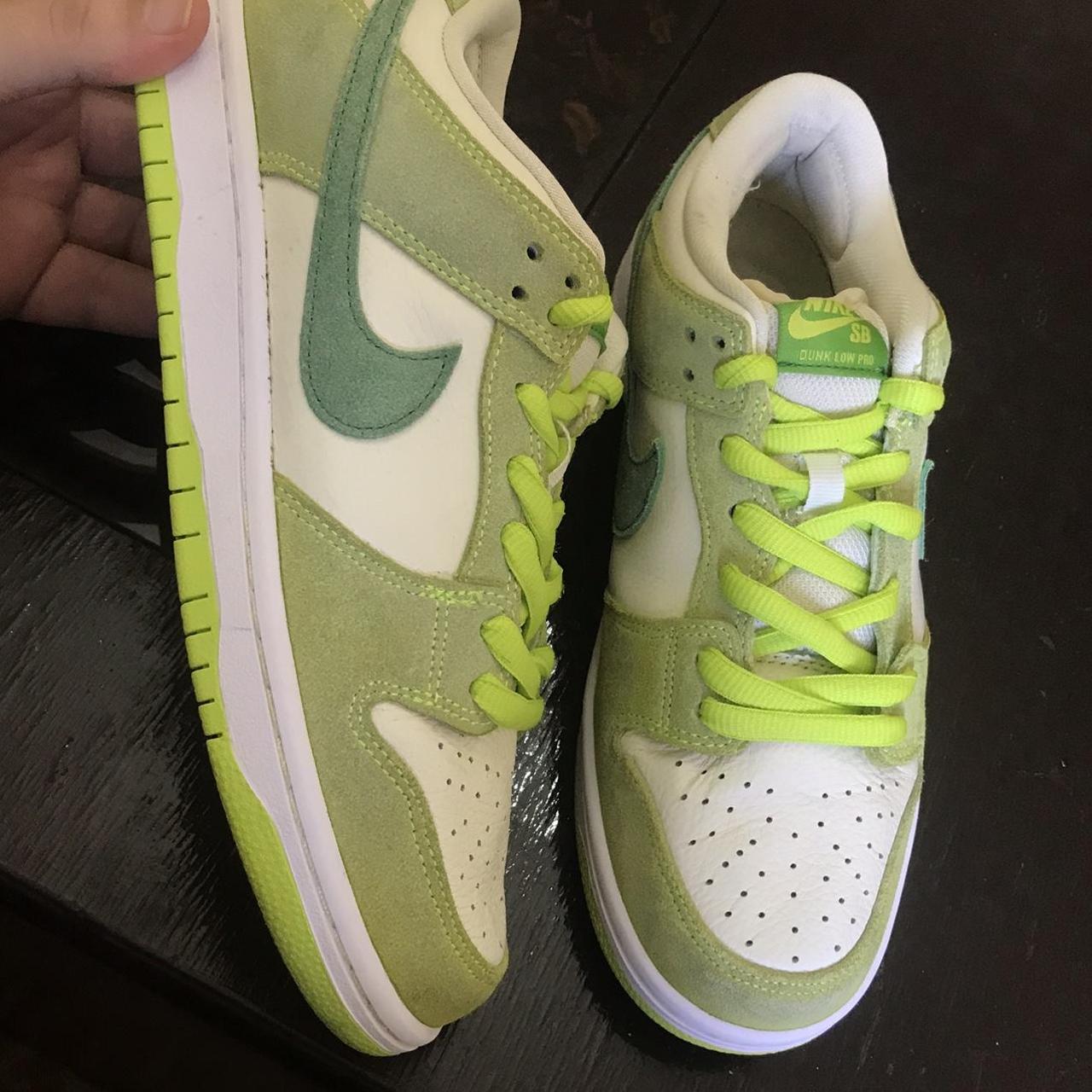 Size 8 - Nike Dunk Low SB Sour Apple 2022 - PREOWNED... - Depop
