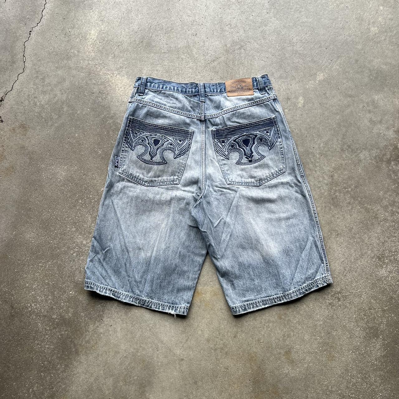 Crazy y2k ruff n tuff baggy oversized jorts Size 32... - Depop