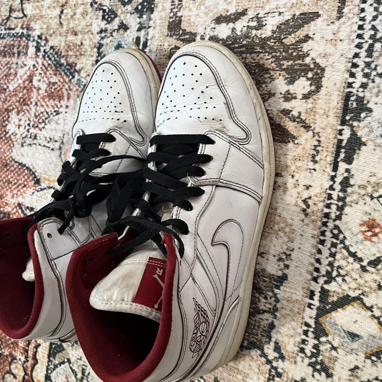White Air Jordan 1s Beaters #airjordan - Depop
