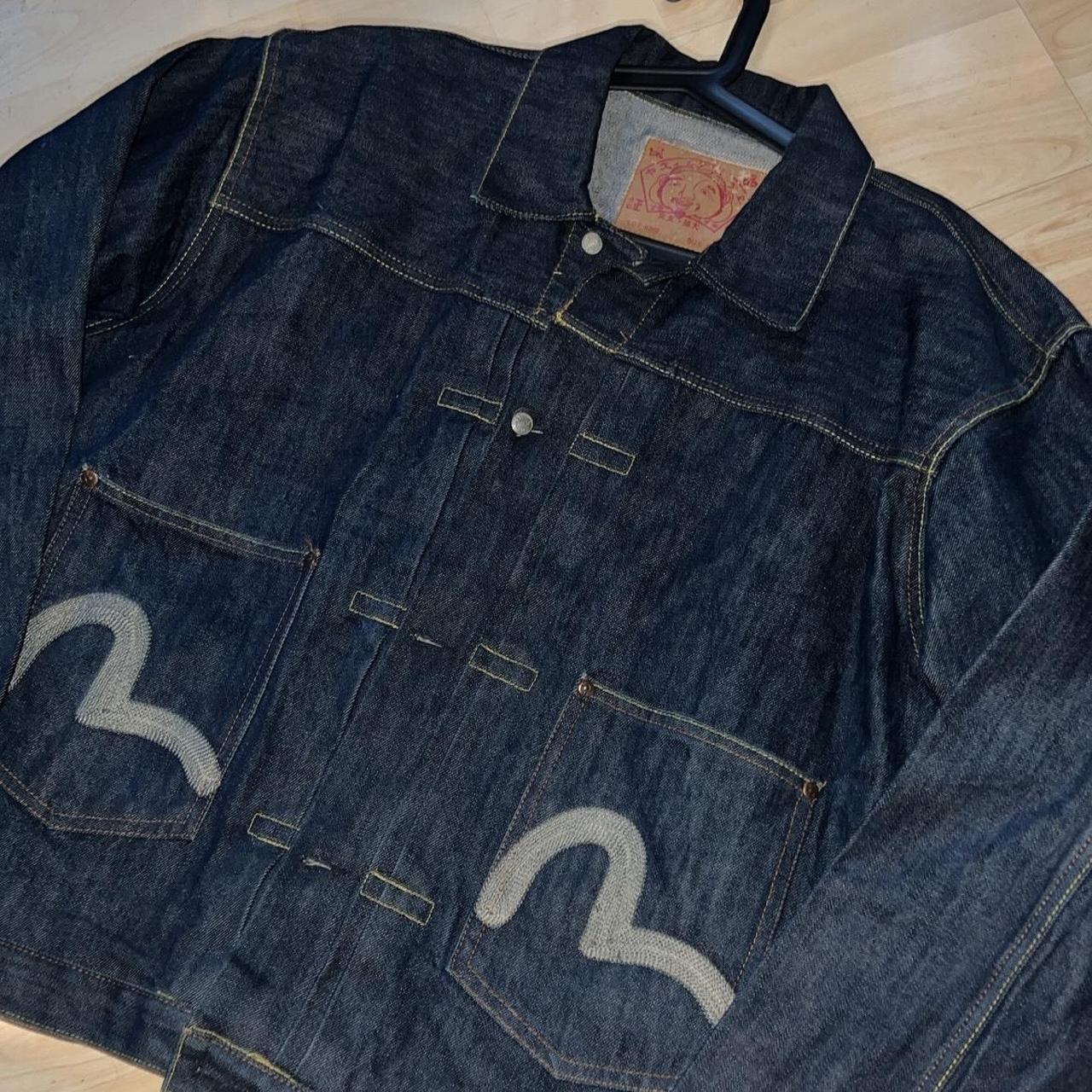 EVISU JEAN DENIM JACKET - XL NEED THE MONEY LOOKING... - Depop
