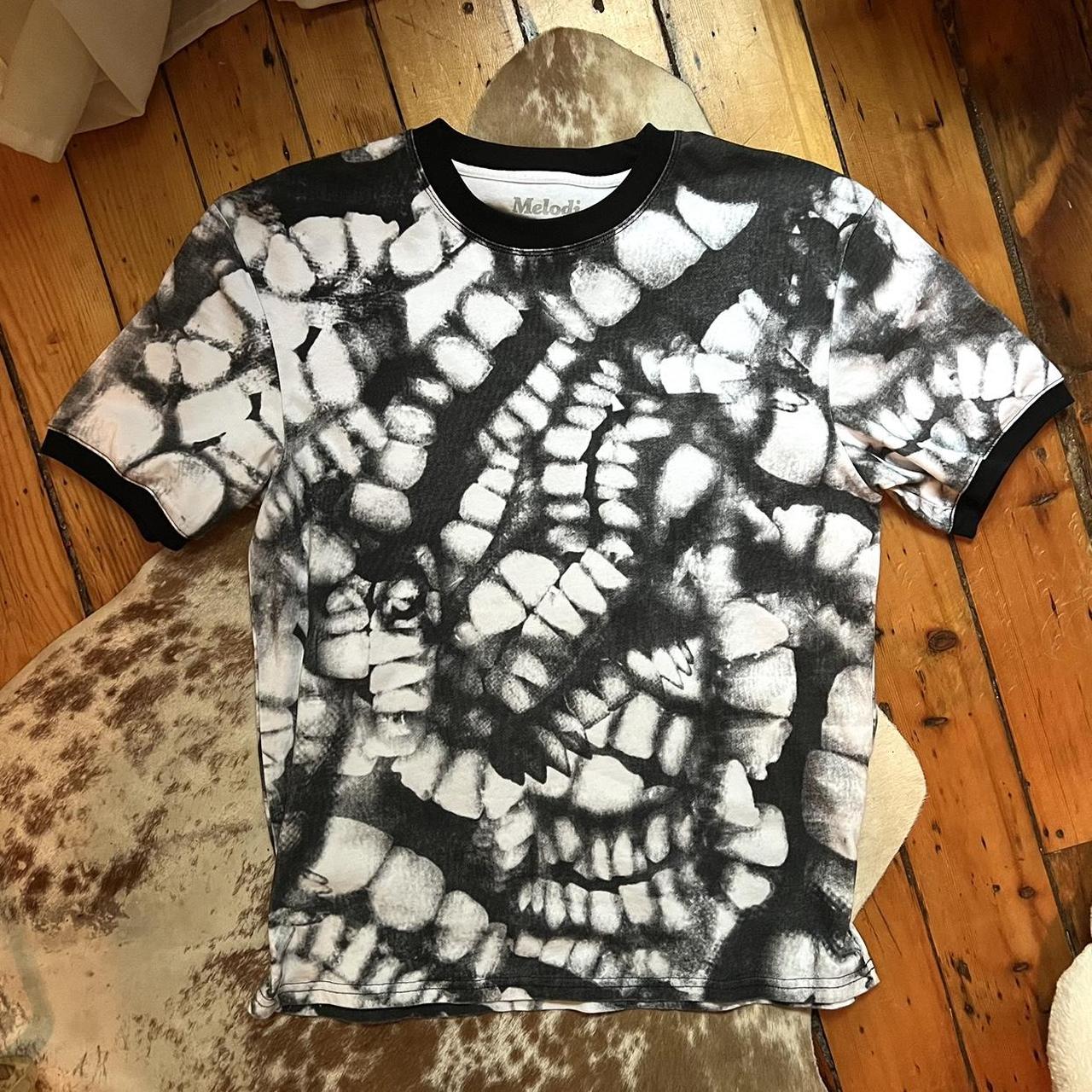 EC Melodi AOP teeth ringer tee Brand is Melodi.... - Depop