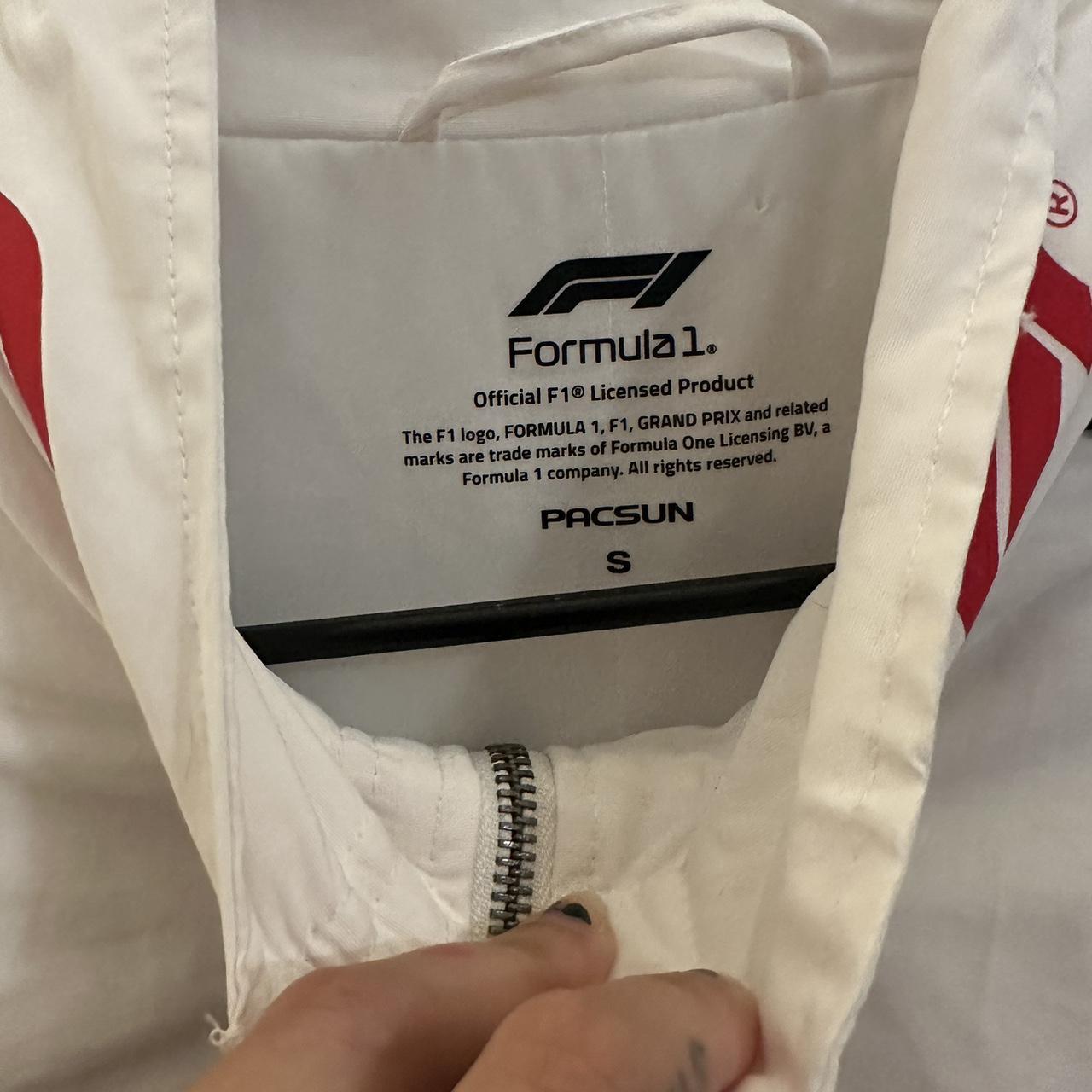 formula 1 x pacsun racing jacket never worn size... - Depop