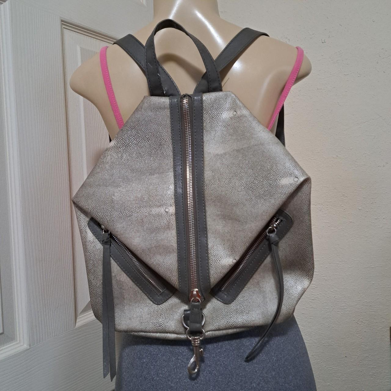Faux metallic stingray backpack. Used a few times in... - Depop