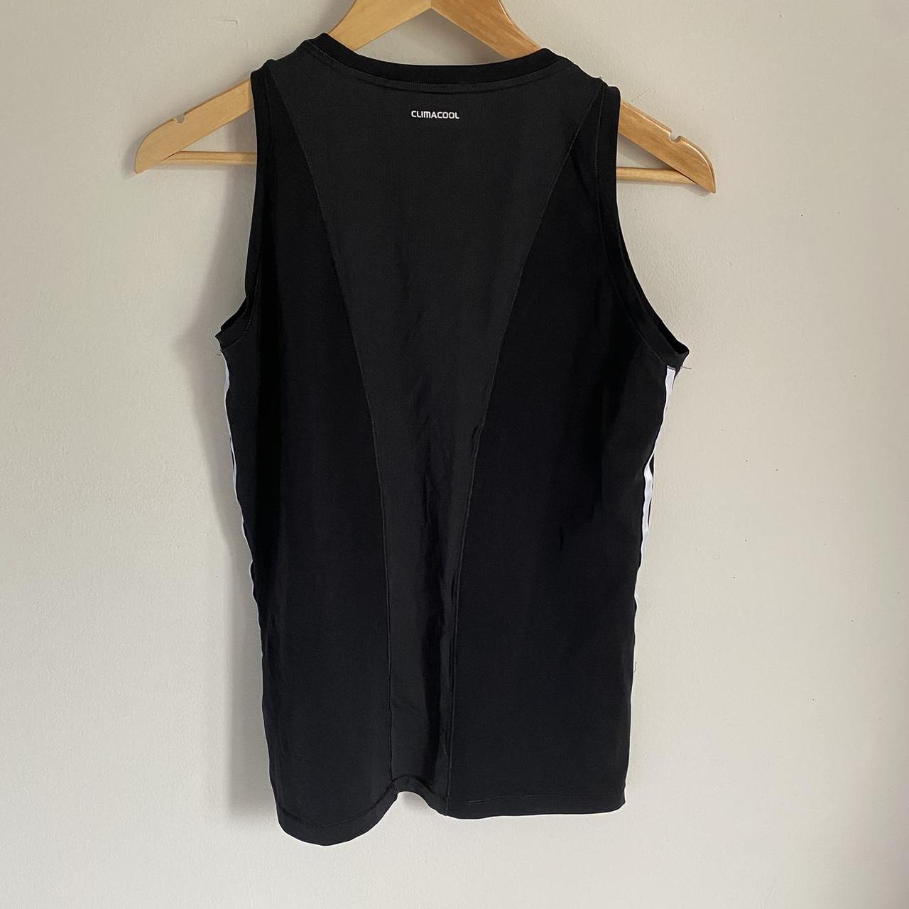 Black and white Adidas Climacool tank top vest.... - Depop